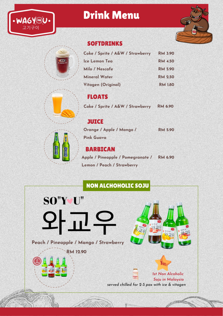 Menu Standard – Wagyou